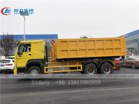 China Sinotruk HOWO 6x4 Hydraulic Hooklift Garbage Truck with 20m³ Container and 336HP Engine for sale