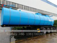 China 35cbm 3 Axle Bitumen Carbon Steel Tank Semi Trailer for Asphalt Transport for sale