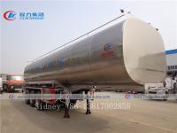 China Stainless Steel Milk Tanker Semi Trailer 30000L 70000L 3 Axles 5mm 6mm for sale