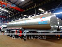 China Stainless Steel Milk Tanker Semi Trailer 30000L 70000L 3 Axles 5mm 6mm for sale