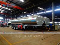 China Stainless Steel Milk Tanker Semi Trailer 30000L 70000L 3 Axles 5mm 6mm for sale