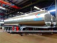 China Stainless Steel Milk Tanker Semi Trailer 30000L 70000L 3 Axles 5mm 6mm for sale