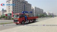 China Foton Auman 4x2 6 Ton Hydraulic Telescopic Boom Truck Mounted Crane 190HP for sale