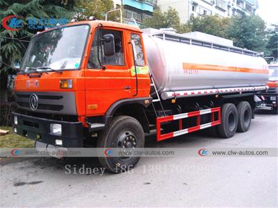 China Dongfeng 6x4 20000 Liters Diesel Tanker Truck with Cummins Engine Aluminum Alloy Tank for sale