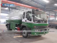 China LHD Isuzu FTR 4x2 10cbm Fuel Delivery Tank Truck with Euro 5 Engine for sale