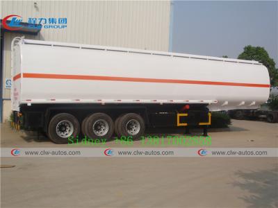China BPW-12T Axle 55000L 40T Oil Tanker Trailer - 3 Axle Fuel Transport with Carbon Steel Construction for sale