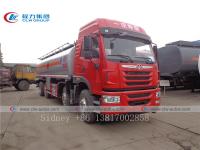 China FAW 8x4 30000L Aluminum Fuel Tank Truck with Flow Meter 276HP for sale