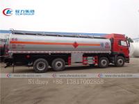 China FAW 8x4 30000L Aluminum Fuel Tank Truck with Flow Meter 276HP for sale