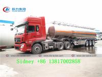 China 3 Axle 47cbm Aluminum Alloy Diesel Tank Truck Semi Trailer for Fuel Transport for sale