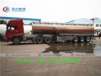 China 3 Axle 47cbm Aluminum Alloy Diesel Tank Truck Semi Trailer for Fuel Transport for sale