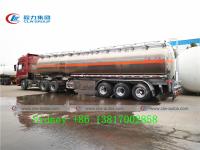China 3 Axle 47cbm Aluminum Alloy Diesel Tank Truck Semi Trailer for Fuel Transport for sale