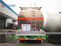 China 3 Axle 47cbm Aluminum Alloy Diesel Tank Truck Semi Trailer for Fuel Transport for sale