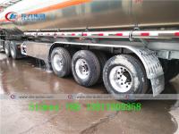 China 3 Axle 47cbm Aluminum Alloy Diesel Tank Truck Semi Trailer for Fuel Transport for sale