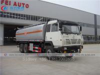 China Shacman 6x4 15000L Fuel Bowser Truck LHD Carbon Steel Tank with Dispenser for sale