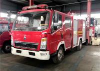 China Sinotruk HOWO 4x2 Fire Rescue Truck 8000L Water Foam Tank YUCHAI 140HP for sale