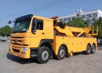 China Sinotruk HOWO 8x4 371HP 50T 360 Degree Rotation Recovery Tow Truck for sale