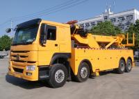 China Sinotruk HOWO 8x4 371HP 50T 360 Degree Rotation Recovery Tow Truck for sale