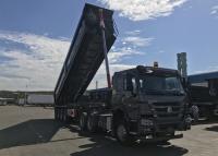 China 4 Axle 50t 60t Front Axle Liftable Tipper Trailer with Air Bag Suspension 32cbm for sale