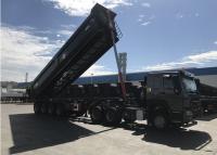 China 4 Axle 50t 60t Front Axle Liftable Tipper Trailer with Air Bag Suspension 32cbm for sale