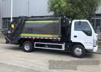 China Japan ISUZU 4x2 5m3 Waste Collection Truck 6m3 Compressed Garbage Refuse Compactor 88kw for sale