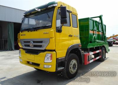 China Sinotruk HOMAN 4x2 220HP 8cbm Skip Loader Container Garbage Truck for sale