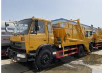 China Dongfeng 4x2 170HP 10cbm Swing Arm Skip Loader Garbage Truck for Municipal Waste for sale