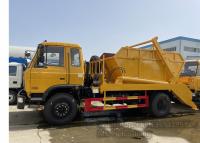 China Dongfeng 4x2 170HP 10cbm Swing Arm Skip Loader Garbage Truck for Municipal Waste for sale