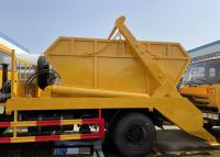 China Dongfeng 4x2 170HP 10cbm Swing Arm Skip Loader Garbage Truck for Municipal Waste for sale