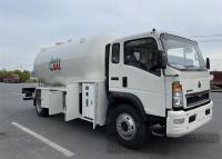 China Sinotruk HOWO 6x4 160HP 15000L 8T LPG Bobtail Tank Truck with Dispenser for sale