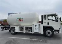 China Sinotruk HOWO 6x4 160HP 15000L 8T LPG Bobtail Tank Truck with Dispenser for sale
