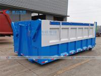 China Sinotruk 10 Ton Hook Lift Garbage Truck 220 HP Hydraulic Tipping Box for sale