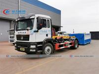 China Sinotruk SITRAK LHD Pull Arm Construction Garbage Transport Truck 15 Ton Dumping Box for sale