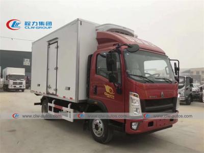 China Sinotruk 4000kg Cold Room Refrigerated Truck with 8cm Insulation and -18°C Temperature Control for Fresh Food Delivery for sale