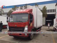 China Sinotruk 4000kg Cold Room Refrigerated Truck with 8cm Insulation and -18°C Temperature Control for Fresh Food Delivery for sale
