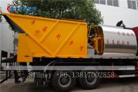 China HOWO 6x4 Stainless Steel Q304-2B Asphalt Paving Truck 8m3 Tank 12m3 Stone Hopper for sale