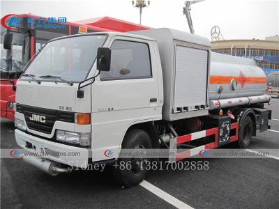 China JMC 4x2 5000L Fuel Dispenser Truck Power Steering Diesel Tanker for sale