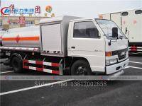 China JMC 4x2 5000L Fuel Dispenser Truck Power Steering Diesel Tanker for sale