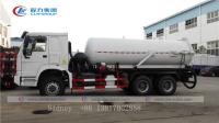 China Sinotruk HOWO 6x4 336HP 12000L Vacuum Sewage Suction Truck Euro 2 for sale