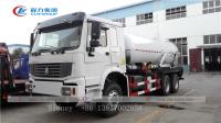 China Sinotruk HOWO 6x4 336HP 12000L Vacuum Sewage Suction Truck Euro 2 for sale