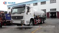 China Sinotruk HOWO 6x4 336HP 12000L Vacuum Sewage Suction Truck Euro 2 for sale