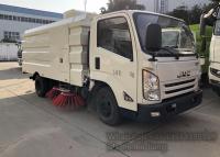 China JMC 4x2 LHD Diesel Engine Vacuum Road Sweeper Truck 8cbm Garbage Tank 4.0cbm Water Tank for sale