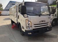China JMC 4x2 LHD Diesel Engine Vacuum Road Sweeper Truck 8cbm Garbage Tank 4.0cbm Water Tank for sale