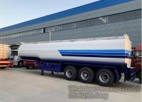 China 45m3 Tri Axle Q235 Carbon Steel Fuel Truck Trailer 45000L Oil Tanker Semi Trailer for sale