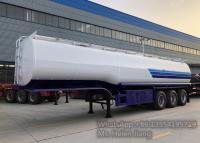 China 45m3 Tri Axle Q235 Carbon Steel Fuel Truck Trailer 45000L Oil Tanker Semi Trailer for sale