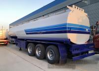 China 45m3 Tri Axle Q235 Carbon Steel Fuel Truck Trailer 45000L Oil Tanker Semi Trailer for sale