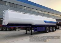 China 45m3 Tri Axle Q235 Carbon Steel Fuel Truck Trailer 45000L Oil Tanker Semi Trailer for sale