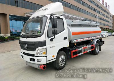 China FOTON AUMARK 4x2 4000L 5000L Fuel Delivery Tank Truck Oil Tanker for Sale for sale