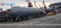 China 3 Axles 49100L Q370R Liquid Ammonia Tank Semi Trailer for LPG Propane Transport for sale