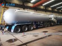 China 3 Axles 49100L Q370R Liquid Ammonia Tank Semi Trailer for LPG Propane Transport for sale