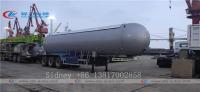 China 3 Axles 49100L Q370R Liquid Ammonia Tank Semi Trailer for LPG Propane Transport for sale